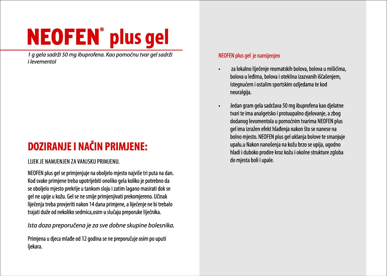 Neofen plus gel – Farmavita