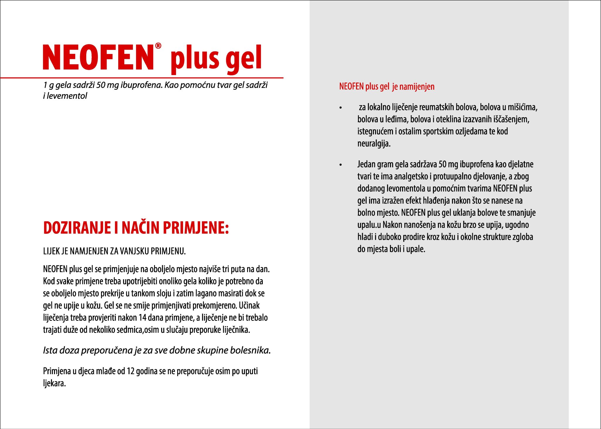 Neofen plus gel – Farmavita